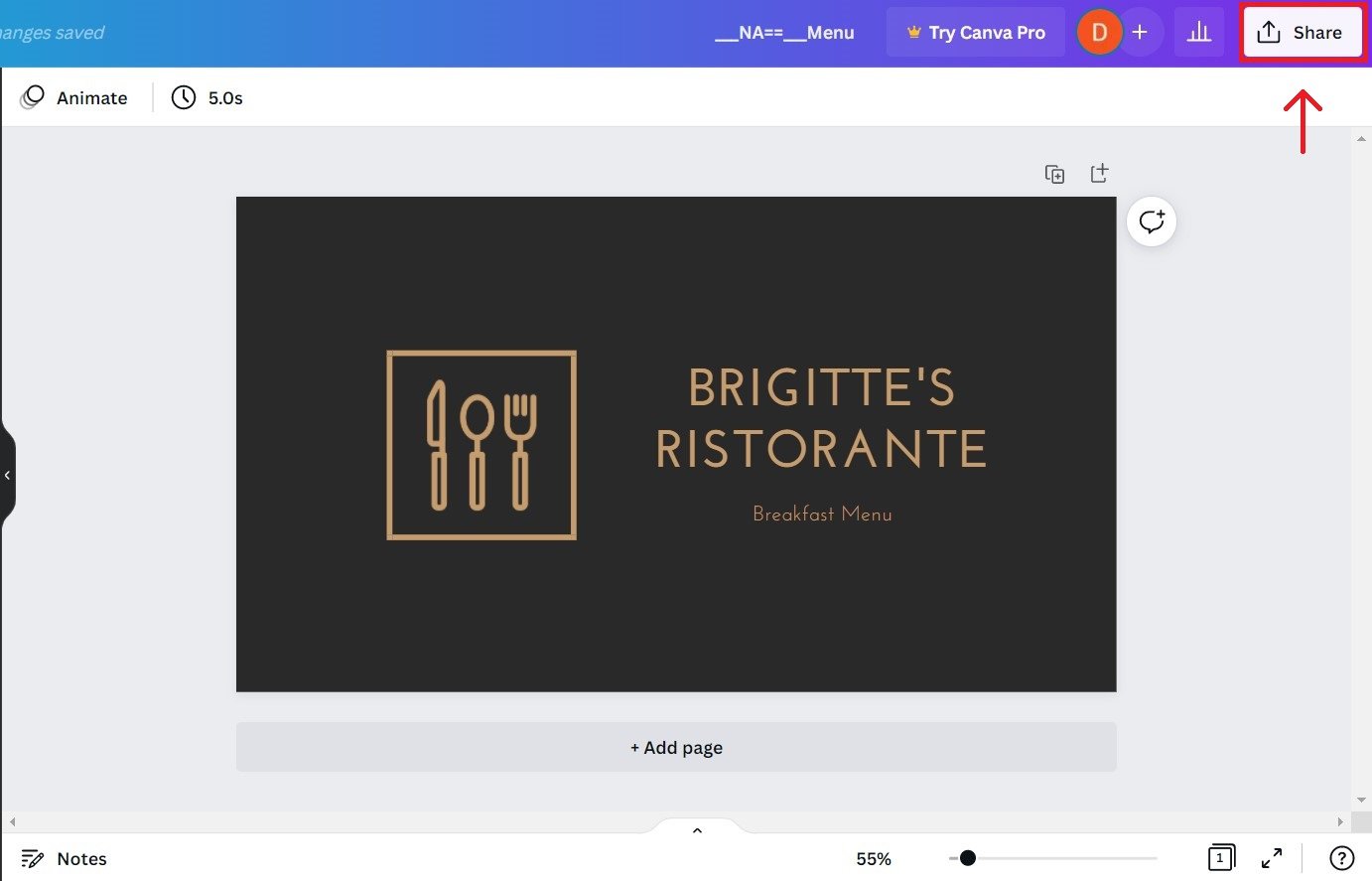 Create a Canva design from Display NOW Manager