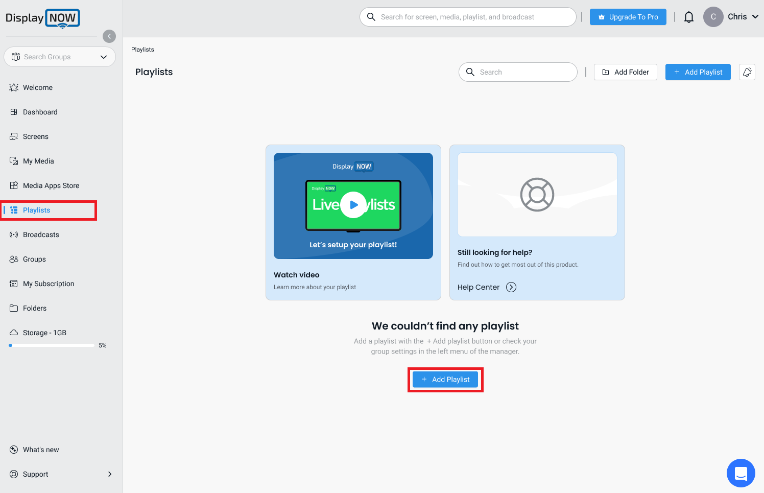 Get Started with Display NOW